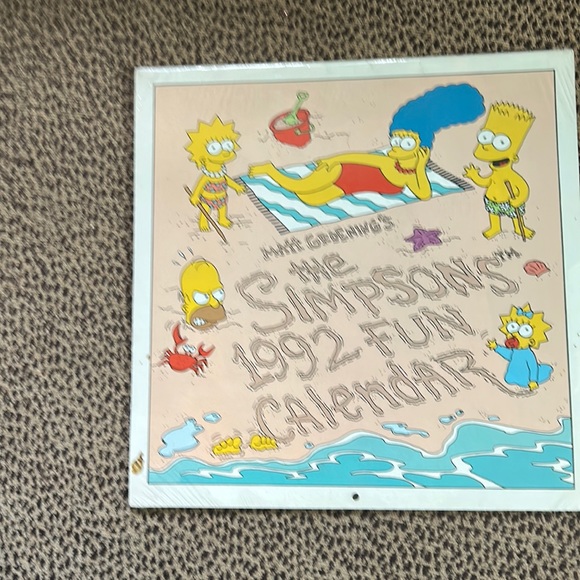 Art | Nwt Vintage 1992 The Simpson Calendar | Poshmark